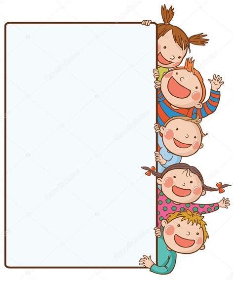 현수막에 뒤에 엿보는 아이 — 스톡 벡터 © Kimazo 68480701