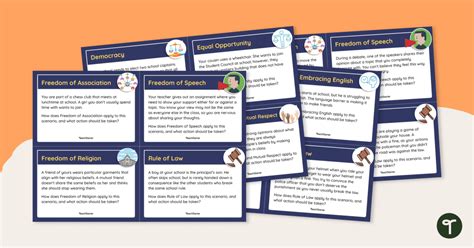 Australian Citizenship Values Scenario Cards Teach Starter