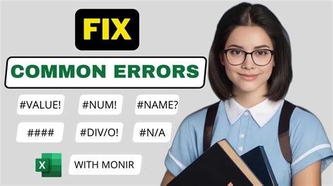 most common excel errors ️⃣ and how to fix them youtube