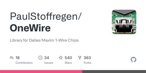 GitHub PaulStoffregen OneWire Library For Dallas Maxim 1 Wire Chips
