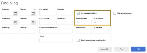 Tilbagefør En Hel Kassekladde