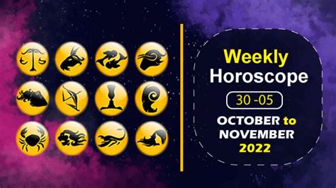 Weekly Horoscope 30 October To 05 November 2022 Check This Week