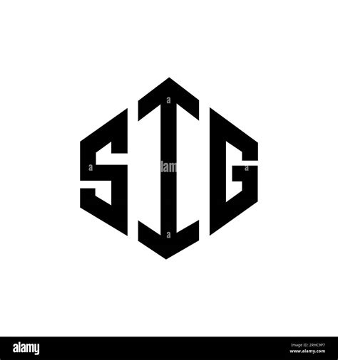 Sig Letter Logo Design With Polygon Shape Sig Polygon And Cube Shape Logo Design Sig Hexagon