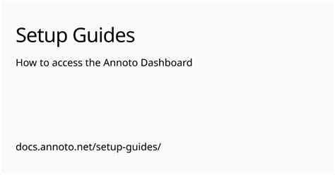 How To Access The Annoto Dashboard Setup