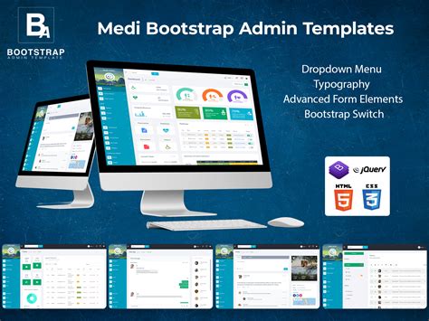 Medi Bootstrap 4 Premium Admin Dashboard UI Kit