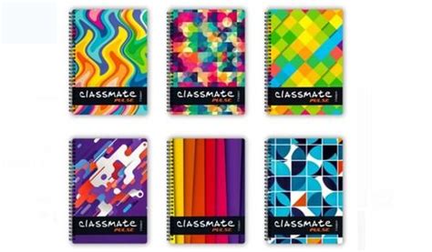 300 Pages Multicolor Pack Classmate Designer T Set A4 Notebook
