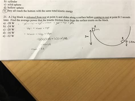 Solved A Kg Block Is Released From Rest At Point A And Chegg