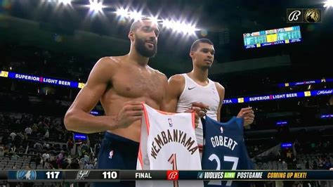 Le Premier Duel Wembanyama Gobert Wemby Brille Rudy Lemporte