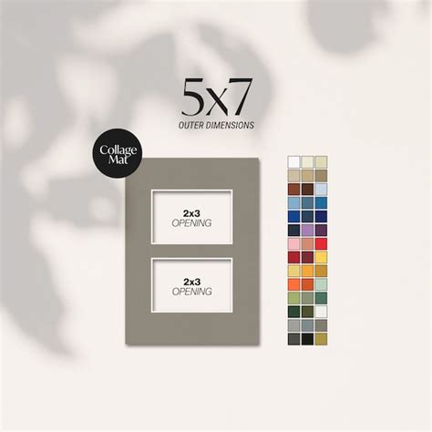 Custom Frame Mat Two Openings Etsy