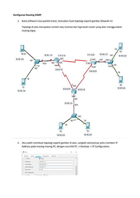 SOLUTION Konfigurasi Routing Eigrp Di Cisco Packet Tracer Studypool