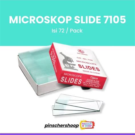 Jual Objek Glass 7105 Microskop Slide Object Glass Kaca Preparat