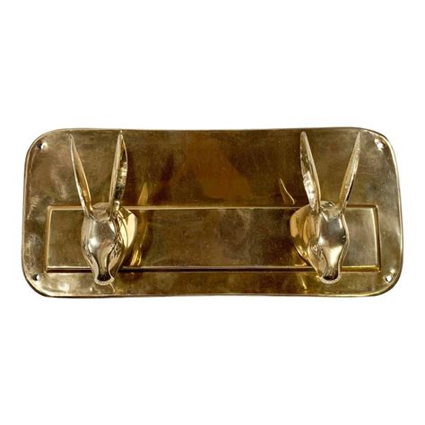 Vintage Brass Bunny Rabbit Wall Hook Chairish