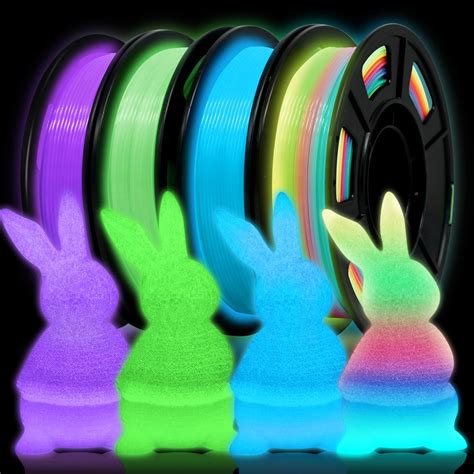 Yousu 175mm 3d Printer Filament Bundle Glow In The Dark