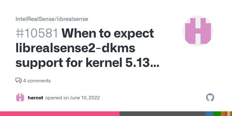 When To Expect Librealsense2 Dkms Support For Kernel 513 Eg Ubuntu 20