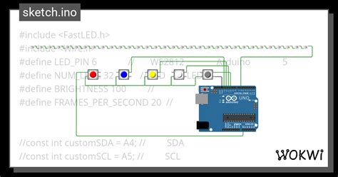 WS2812流星灯 Copy 2 Wokwi ESP32 STM32 Arduino Simulator