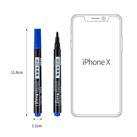 Badu Bg 1 бр Цветна изтриваема химикалка за бяла дъска Воден маркер Химикалка за бяла дъска