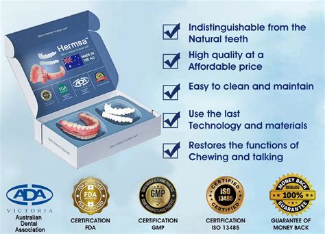Hot Hermsa™ Premium Customised Silicone Denture Kit Dual