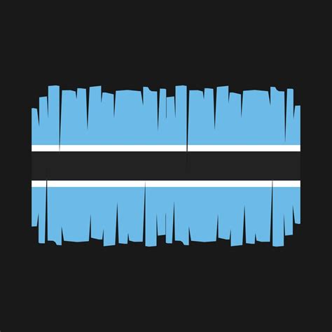 Botswana Flag Vector 21980275 Vector Art At Vecteezy