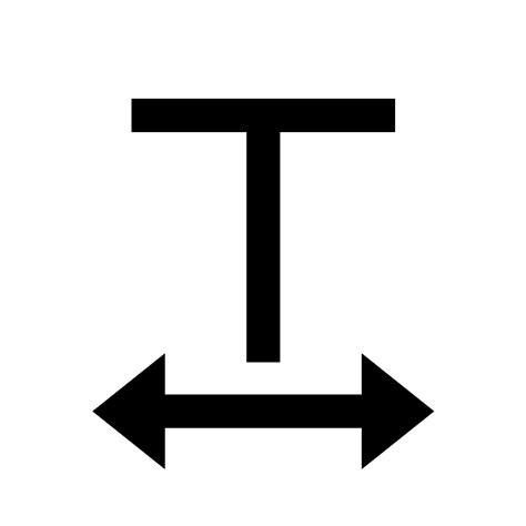 Text Width Solid Vector Svg Icon Svg Repo