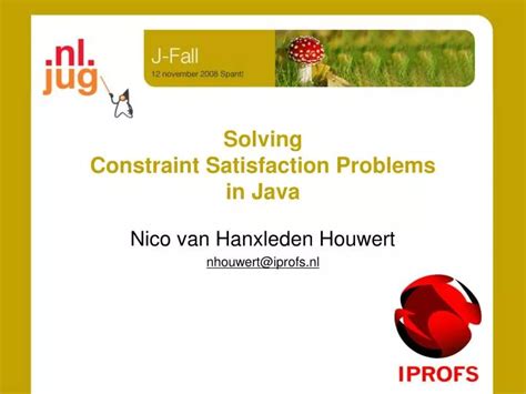 ppt solving constraint satisfaction problems in java powerpoint