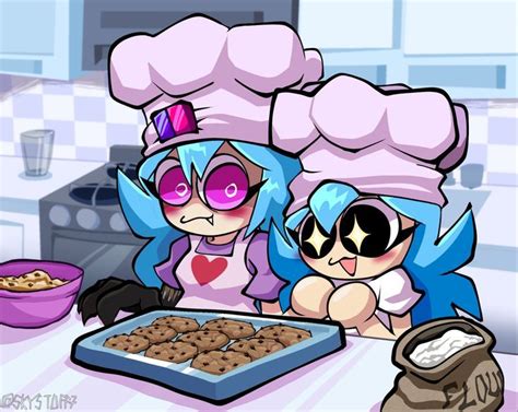 Ski And Faker Baking Cute Drawings Cartoon Art Styles Fright Night