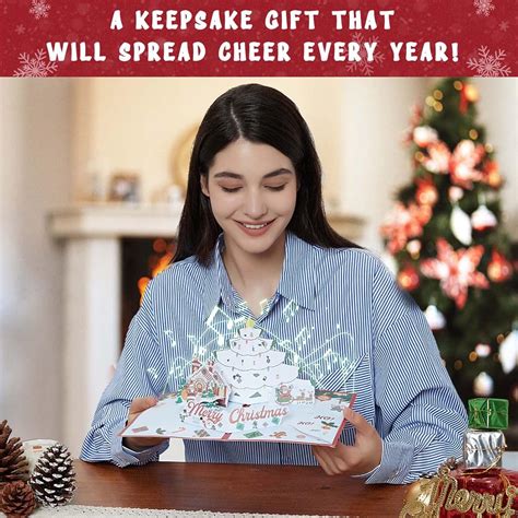 Buy Christmas Card LIGHTS MUSIC BIG Christmas Tree Card Musical Christmas Card Plays We Wish