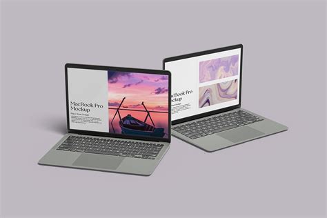 苹果macbook笔记本电脑网站ui展示样机 Psd 云瑞设计