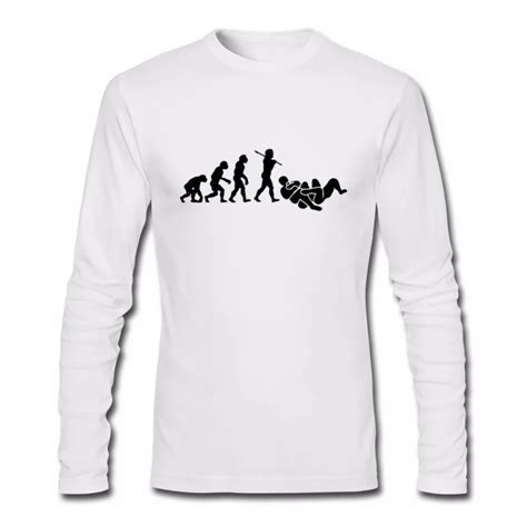 2018 Brazilian Jiu Jitsu Bjj Evolution Mens T Shirts Long Sleeve Swag T