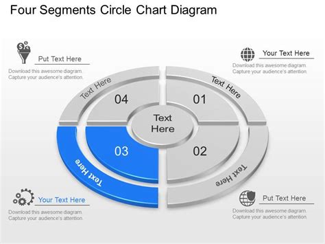 Lo Four Segments Circle Chart Diagram Powerpoint Template PowerPoint Presentation Templates