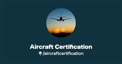 Aircraft Certification Instagram Facebook Linktree