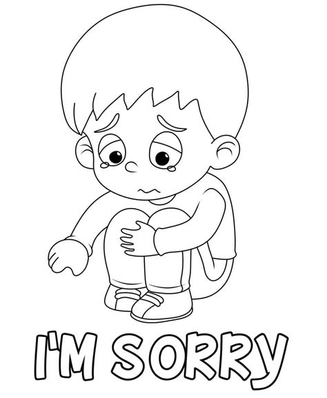 Hello Kitty Saying Im Sorry Coloring Pages [2025]