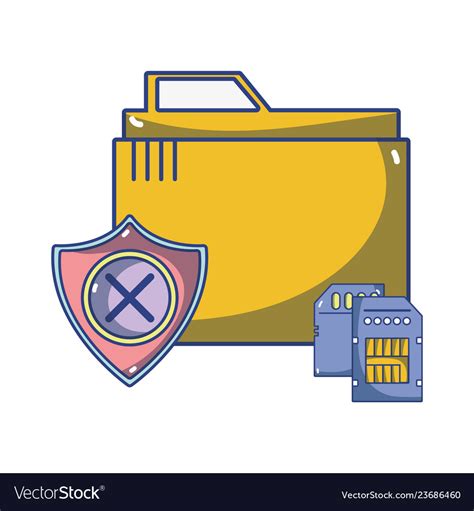 Technology Computing Cartoon Royalty Free Vector Image