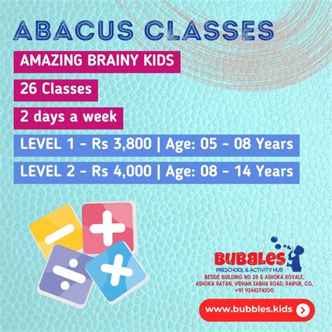 Abacus Classes Bubbles Preschool