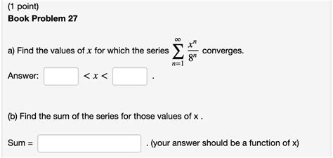 Solved Point Book Problem A Find The Values Of X For Chegg Com