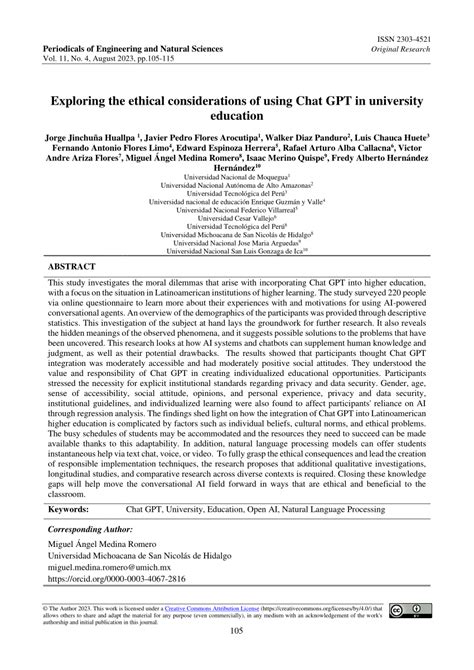 (PDF) Exploring the ethical considerations of using Chat GPT in university education