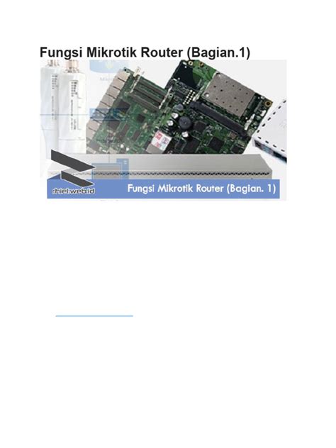 Fungsi Mikrotik Router Pdf