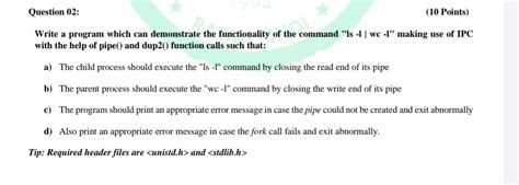 Solved Question 02 10 Points Write A Program Which Can