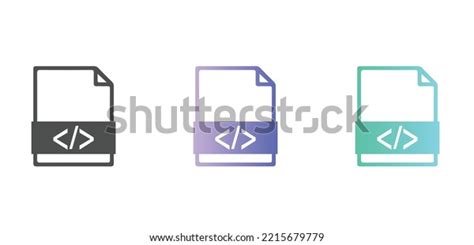Programming Coding File Script Vector Icon Stock Vector Royalty Free 2215679779 Shutterstock