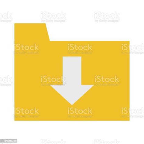 下載資料夾圖示用於 Web模式設計等的下載資料夾向量圖示的平面插圖向量圖形及更多下載圖片 下載 互聯網 交換 Istock
