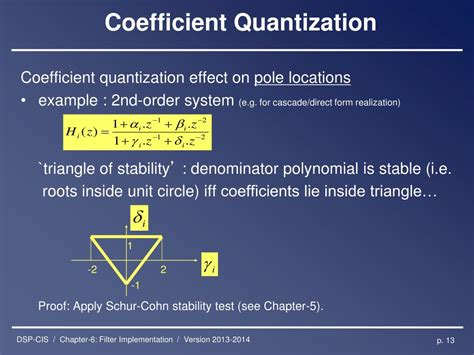 Ppt Dsp Cis Chapter Filter Implementation Powerpoint Presentation