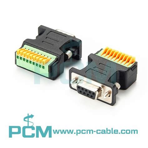 Customized Db9 Female To 9 Pin Terminal Block Suppliers Manufacturers