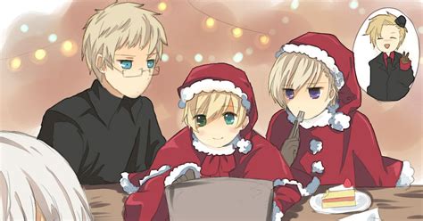 ヘタリア 【ヘタリア クリスマス】あんこ不在のほくおー ぽん汁のイラスト Pixiv