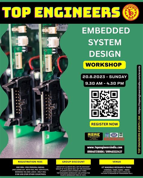 Embedded System Design Workshop 2023 Top Engineers Workshop Chennai