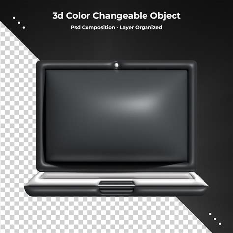 Premium Psd Desktop Computer Screen Laptop And Keyboard Device D Rendering
