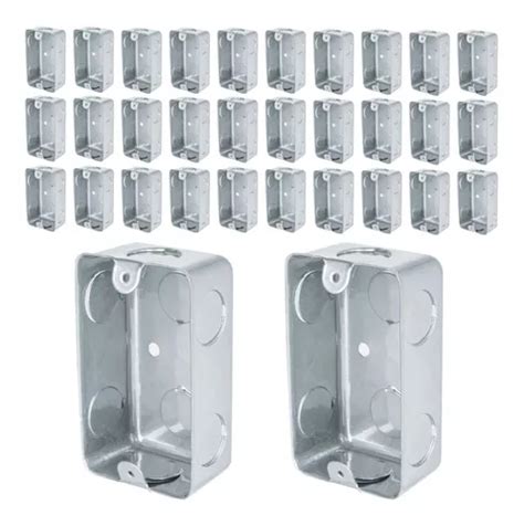 Kit De 32 Cajas Tipo Chalupas De Acero 2x4 Económica