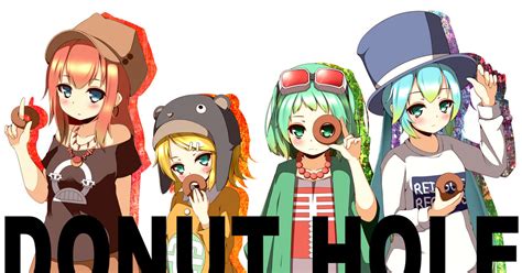 鏡音リン ドーナツホール ちむちむのマンガ 初音ミク 巡音ルカ Gumi Pixiv