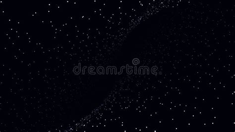Abstract Digital Background With Moving And Flicker Particles On Black Background Background