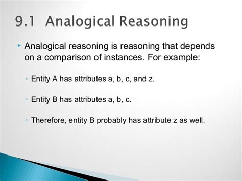 Reasoning By Analogy