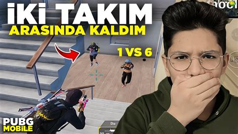 TOKİ DE 2 TAKIM ARASINDA KALDIM 1VS6 ATTIM PUBG MOBİLE YouTube