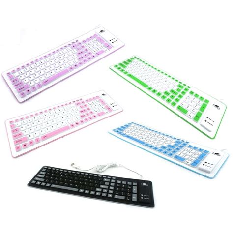 Foldable Silicone Keyboard Usb Wired Silicon Flexi Vicedeal